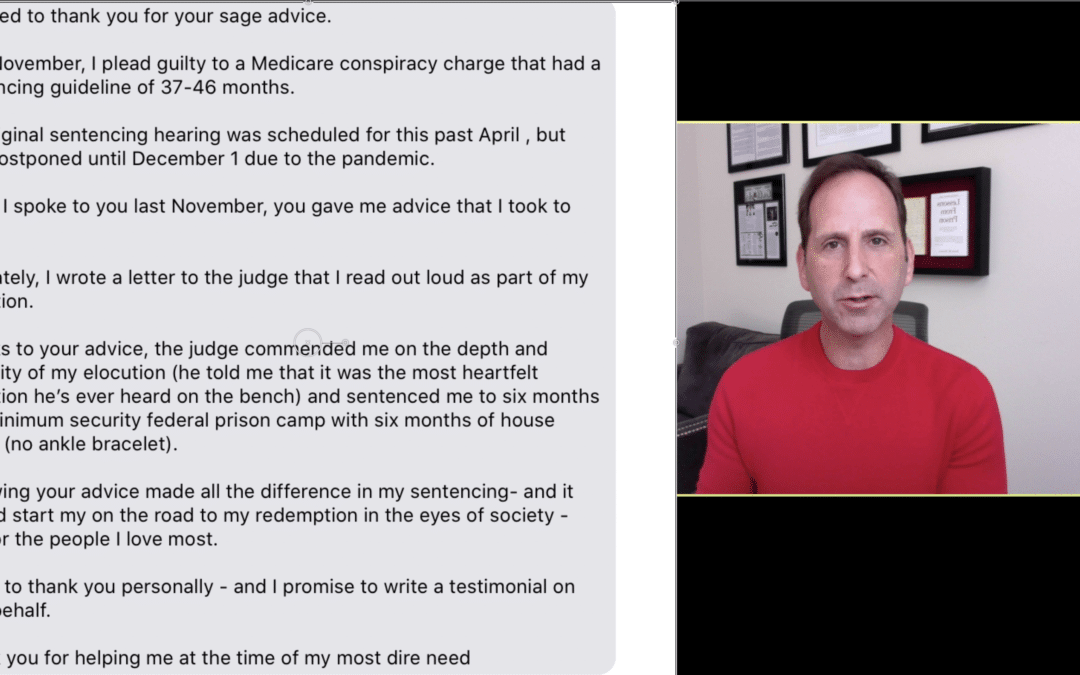 Sentencing Mitigation Plan: 6 Months Instead of 37-46 Months In Federal ...