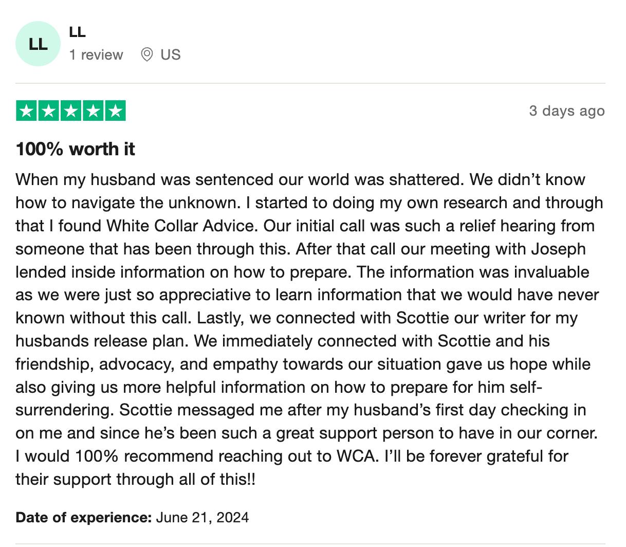 Post-Sentencing (Letter) - White Collar Advice