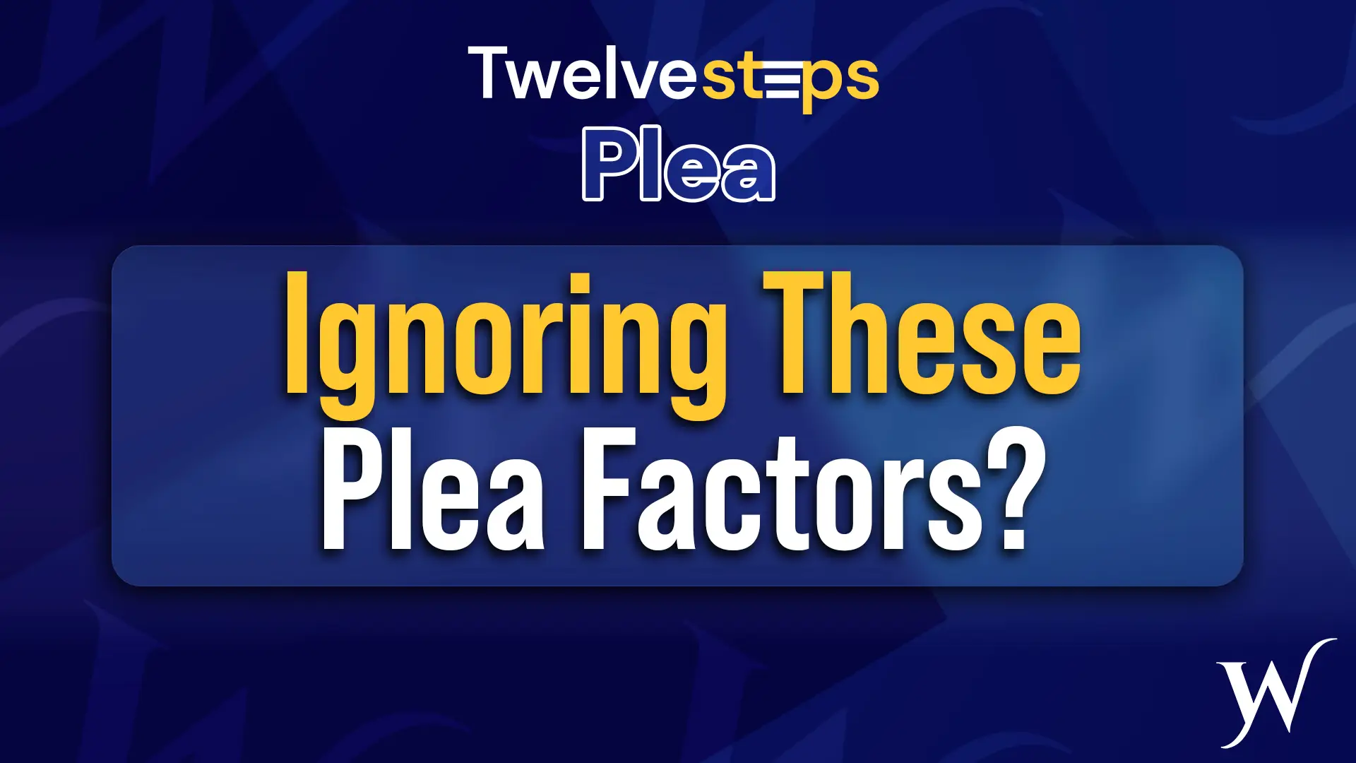 Factors that Influence Plea Agreements